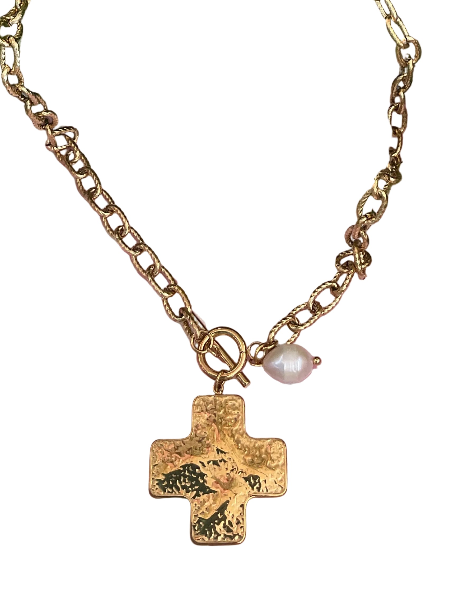 Link Cross Necklace – The French Flea
